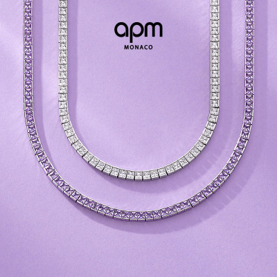 APM Monaco Lumière Pavé项圈项链叠戴经典简约精致礼物新品