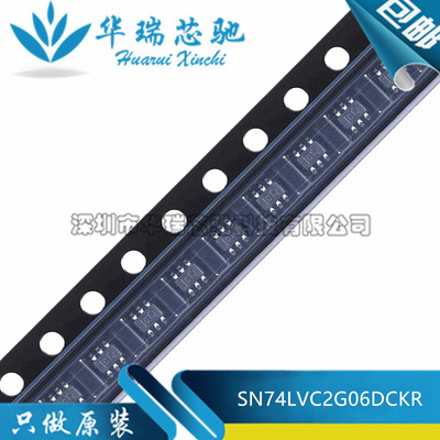 全新 SN74LVC2G06DCKR SOT-363-6具有漏极开路输出的 2通道反相器