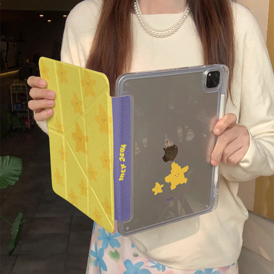 Y+三折iPad防摔笔槽保护壳全包
