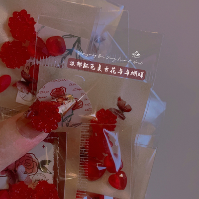 XIAOANAIL红色玫瑰饰品