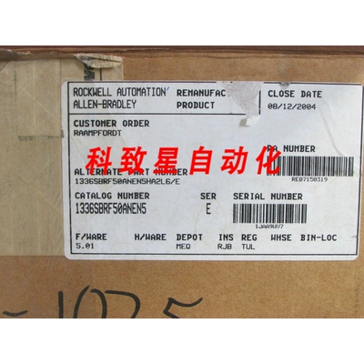 工业配件5 HP 驱动器1336SBRF50ANEN5 ALT PART#1336SBRF50ANEN5H
