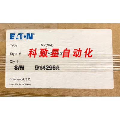 工业配件MPCV-D 6417C82G01 MPCV D 216V D10452A1V1016H