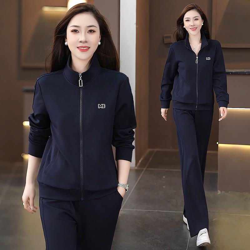 春秋季运女动套装领9687081款长袖棉质跑休闲步健身服