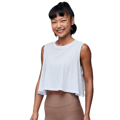 FLYOGA瑜伽服外不规则宽松背心