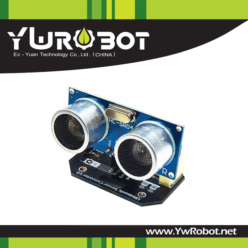 【YwRobot】适用于Arduino超声波测距传感器模块含转接固定板_虎窝淘