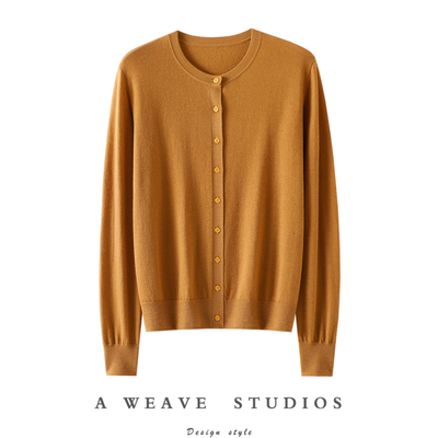 启超官方高端精纺100%纯山羊绒衫