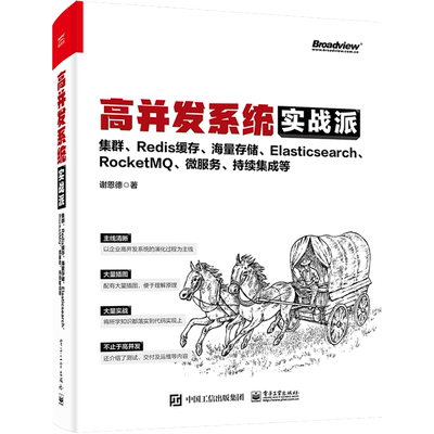 高并发系统实战派 集群、Redis缓存、海量存储、Elasticsearch、RocketMQ、微服务、持续集成等 谢恩德 著 程序设计（新）