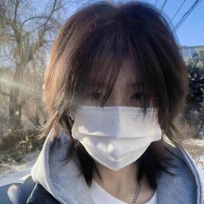 Star Cheng Mullet Head Japanese Wig Men's Wolf Tail Black