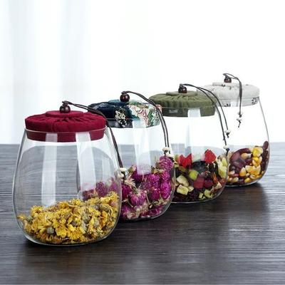 Rope Transparent Dried Fruit Sealed Jar High Borosilicate