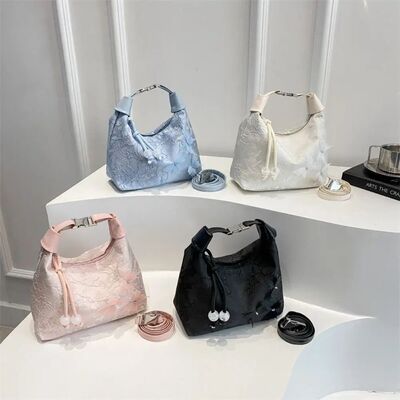 Casual Embroidered New Chinese Style Handbag Canvas Butterfl