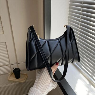 Black Trendy Women Shoulder BagPu Handbags Crossbody Bags Sm