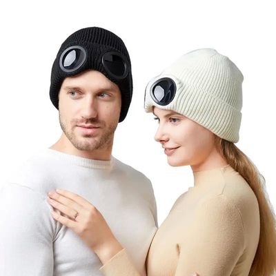 Knitted hat for autumn and winter cycling, men's and women's