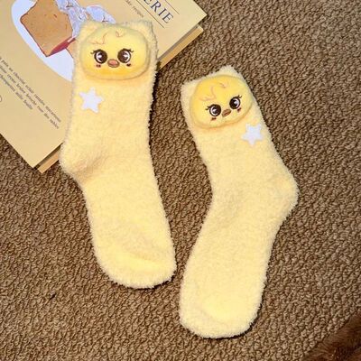 latest warm and cute doll socks, the same style as celebrity