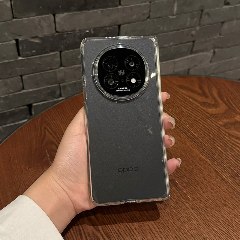 适用于oppofindn5硅胶壳N5典藏版保护壳n5卫星通信版保护套OPPO磁吸铰链全包防摔高级感TPU男女软边外壳