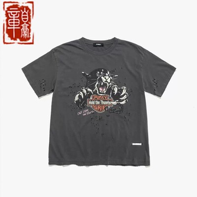 Purey·WR哈雷猎豹夏短袖T恤