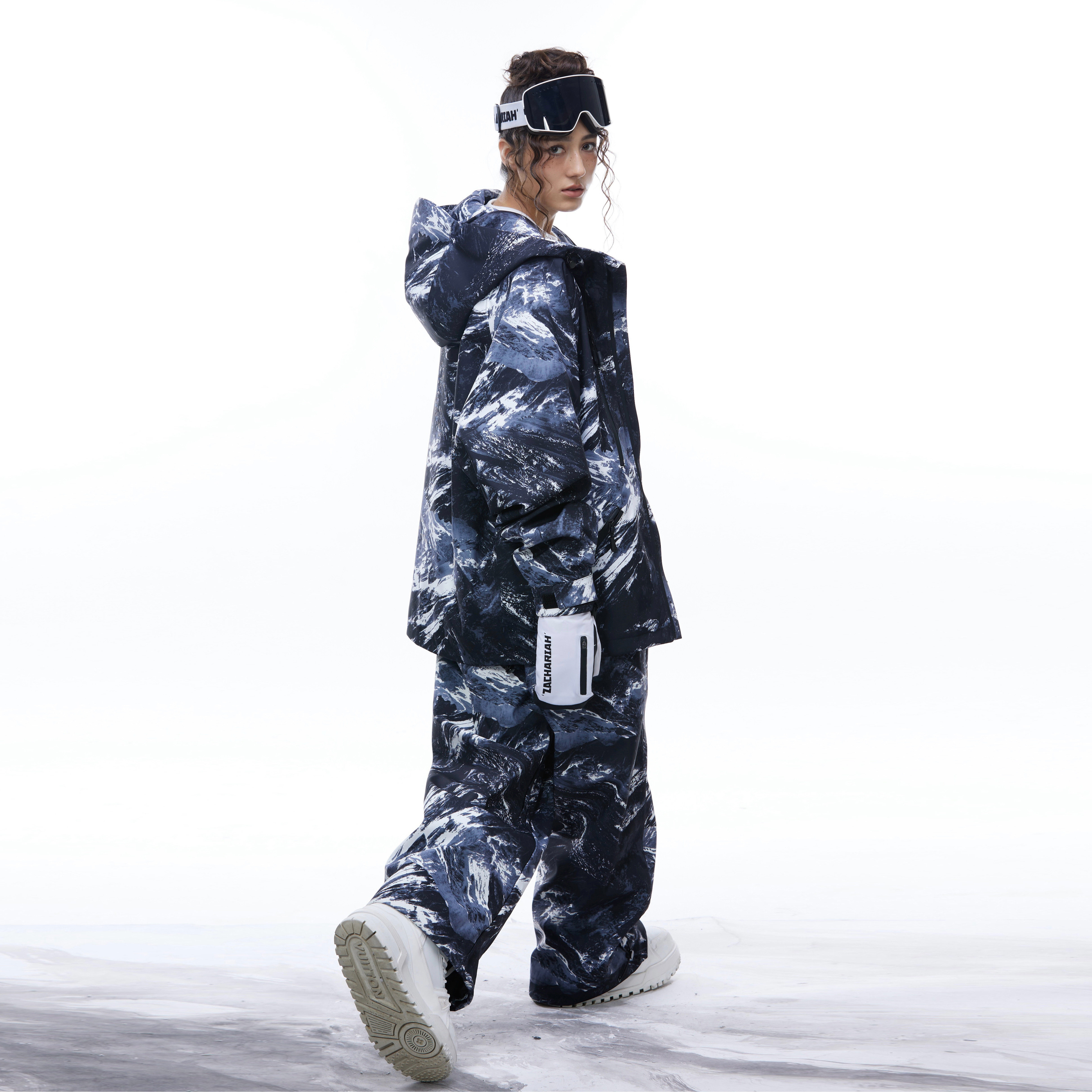 ZACHARIAH【黑雪山】滑雪服3LPro衣裤套装防风防水保暖冲锋衣户外