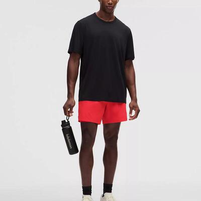 海外代购lululemon/露露乐蒙男士运动短裤透气耐磨防撕裂有内衬