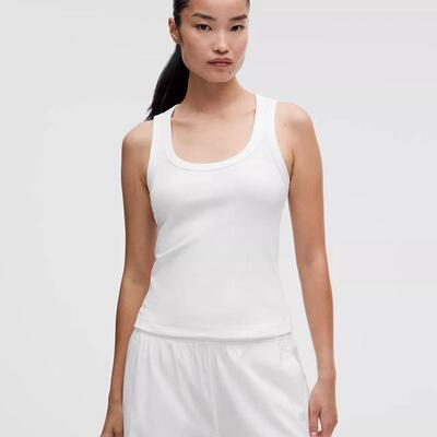 海外代购lululemon/露露乐蒙女士运动T恤罗纹健身训练
