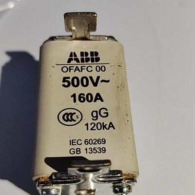 议价OFAFC 00 ABB熔断器 500V 160A 120kA gG维修