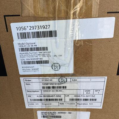 议价1056-01-22-38-AN ROSEMOUNT智能双输入工业分析仪维修