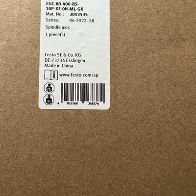 议价EGC-80-400-BS-10P-KF-OH-ML-GK 丝杆式电缸费斯托维修