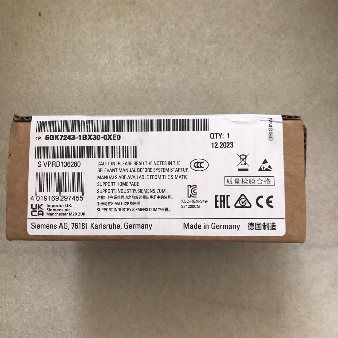 议价6GK7243-1BX30-0XE0 工控通信模块 工业自动化控制配件维修