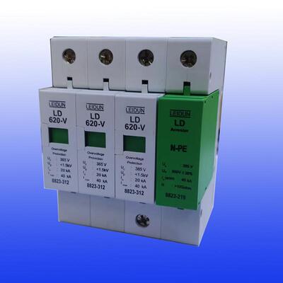 电源C级防雷器LEIDUN雷盾LD620-V/4避雷器LD620-V/3+NPE防雷器