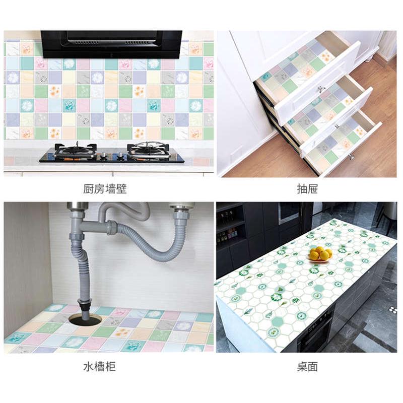 厨房防油贴纸橱柜柜灶台用防潮耐高温铝箔纸墙壁家用防水自粘台面
