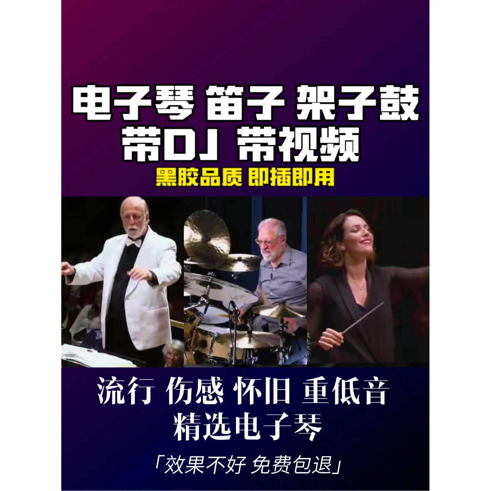 青玉纯音乐数字键盘鼓集重低音Dj无损Tf卡Cd闪存驱动器