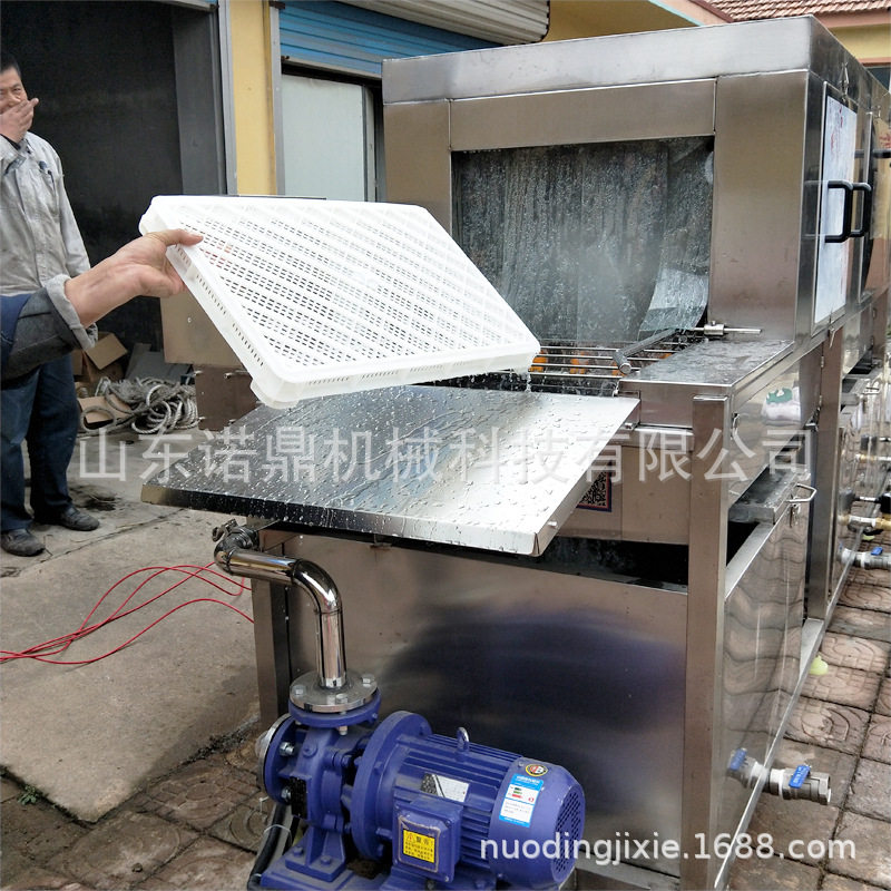 带烘干托盘清洗机 不锈钢热水洗筐机 供应食品周转箱清洗机 定制