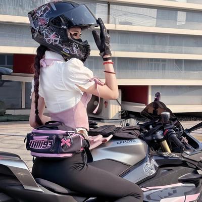 a星机车斜挎防雨水骑行腰包男女休闲摩旅公路骑士斜挎腰包