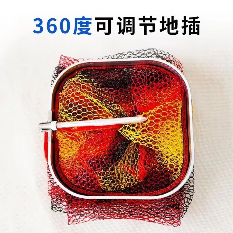 方形鱼护网兜便携渔护防挂速干简易折叠鱼网Q钓鱼兜垂钓渔具渔户