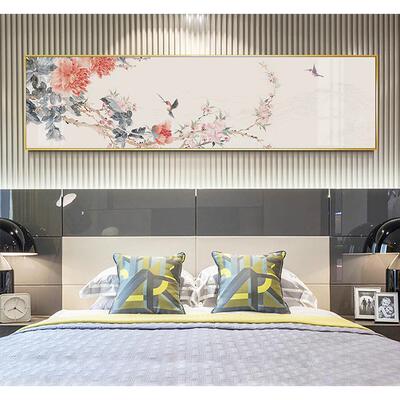 5209新中式花鸟客厅装饰画中国风茶室挂画轻奢沙发背景卧室床头画