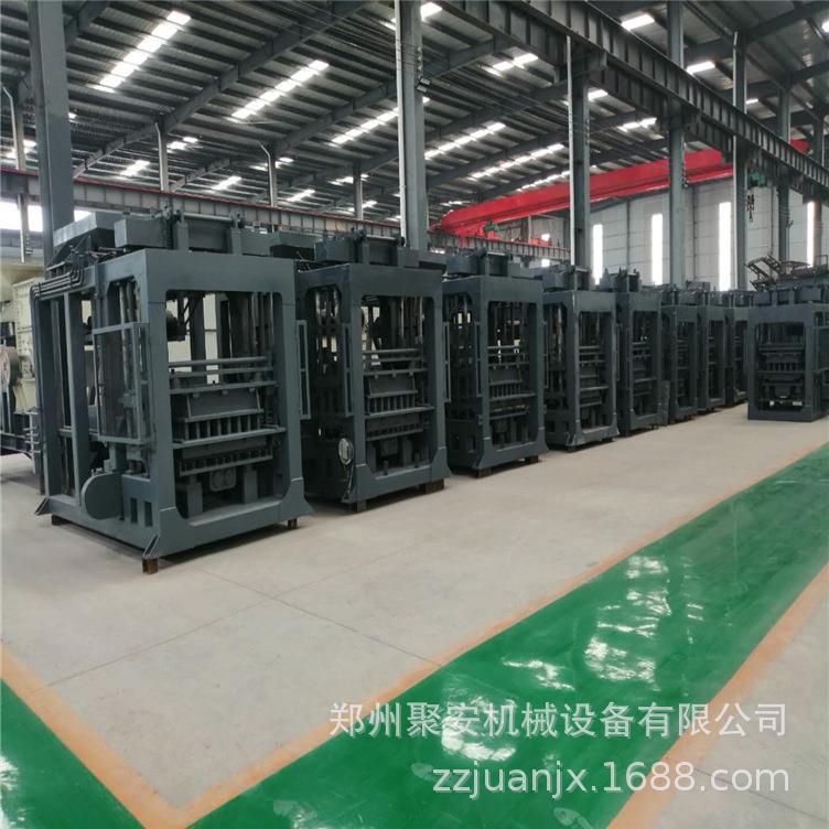 聚安 全自动液压砖机 环保水泥空心砌块砖机 建筑垃圾免烧制砖机