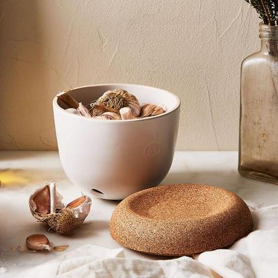 法国Emile henry陶瓷收纳罐储物罐带盖厨房调味罐生姜大蒜储存罐