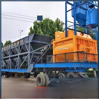 移动式搅拌站强制鼓式无碱水泥砂浆搅拌站多功能配料搅拌机