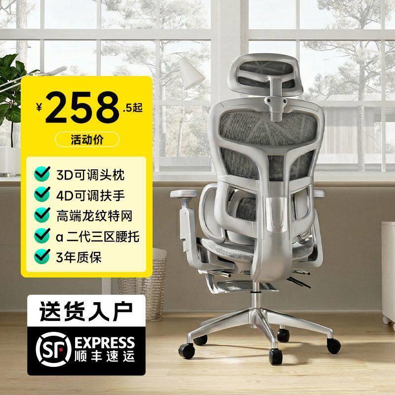人体工学椅E19二代电脑椅人体工学椅椅舒适久坐学生电竞椅学生椅