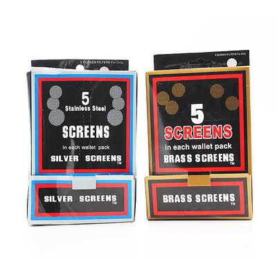 金属烟斗过滤网片 不锈钢助燃网片SCREENS水烟斗银色助燃网片