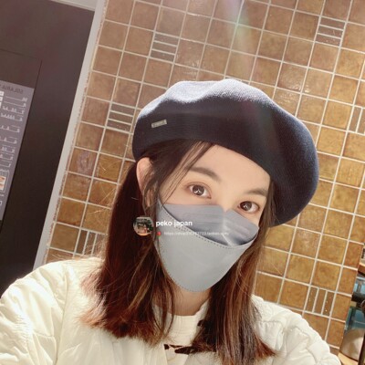 经典贝雷帽override透气针织女