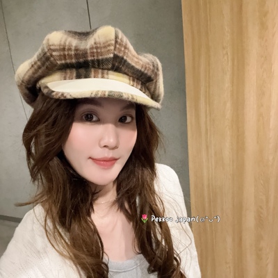 maisonkaya羊毛八角报童帽