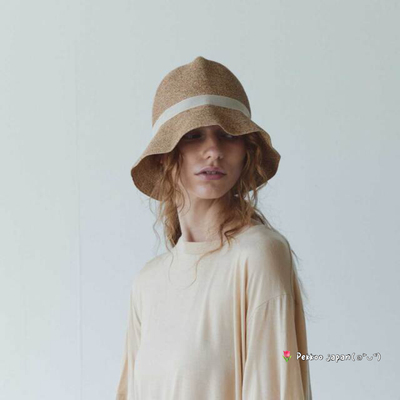 可折叠 57.5cm mature ha. MAS26-92 conifer 防晒纸草丝带渔夫帽