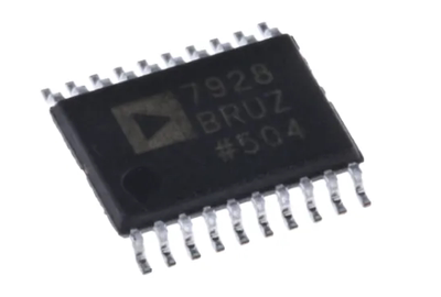 AD7928BRUZ  12 位模数转换器 , 8路, 采样率1000ksps, 20引脚