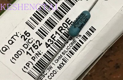 43F1R0E  Ohmite 全新原装进口线绕电阻器 3W 1R 1欧  1%