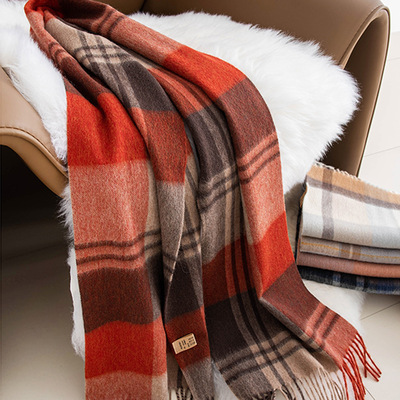 Wool and cashmere scarf, women's Christmas shawl, scarf围巾