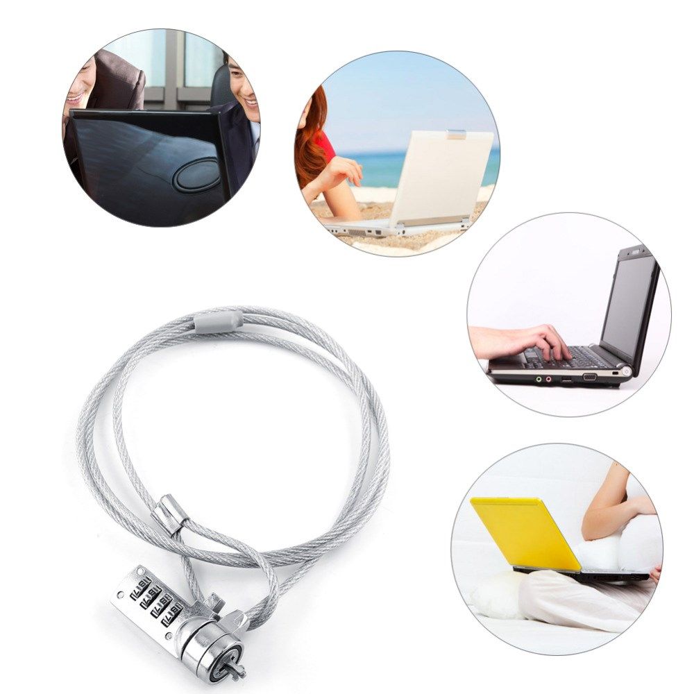 2023 New Laptop Combination Notebook Security Lock Cable_虎窝淘