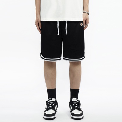 NOBURGER黑白条纹网眼短裤