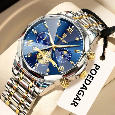 POEDAGAR Original Luxury Men's Watch Waterproof Luminous