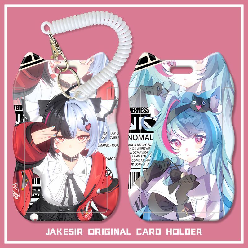异环薄荷安魂曲卡套公交校园卡学生饭卡门禁卡厂牌弹簧绳