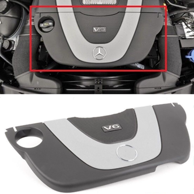 适用奔驰M272发动机S280盖板S300 S350 E300 GLK300 V6饰板E300