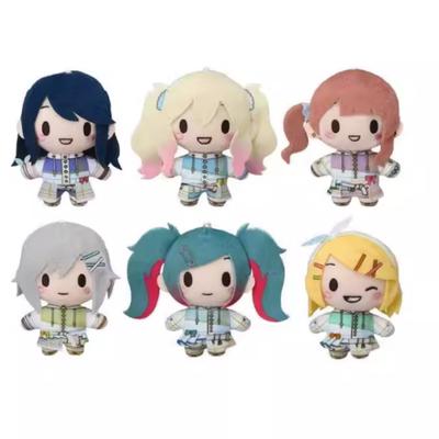 SEGA日本正版 世界计划 初音未来 PJSK Q版毛绒玩偶摆件  周边